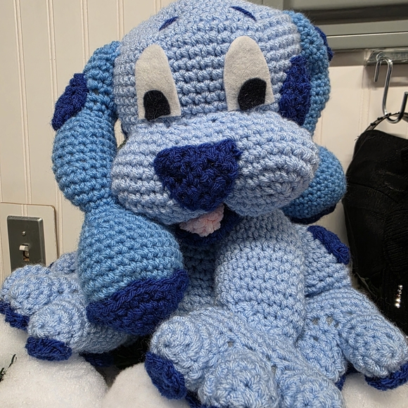 Hand Crafted | Toys | Blues Clues Crochet Stuffed Animal | Poshmark